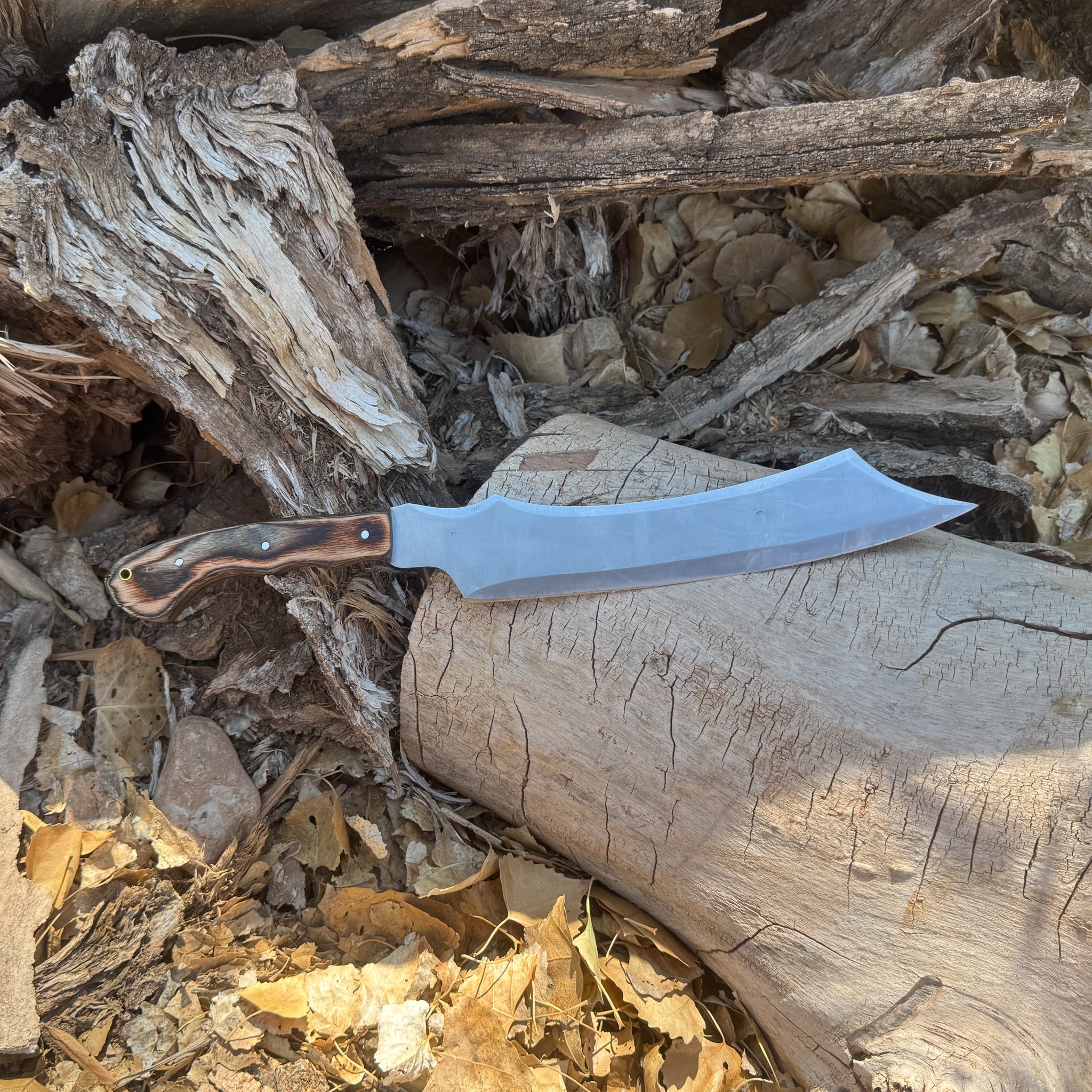 Timber Fang – Hand-Forged Falcata-Style Machete – Blue Spade Forge