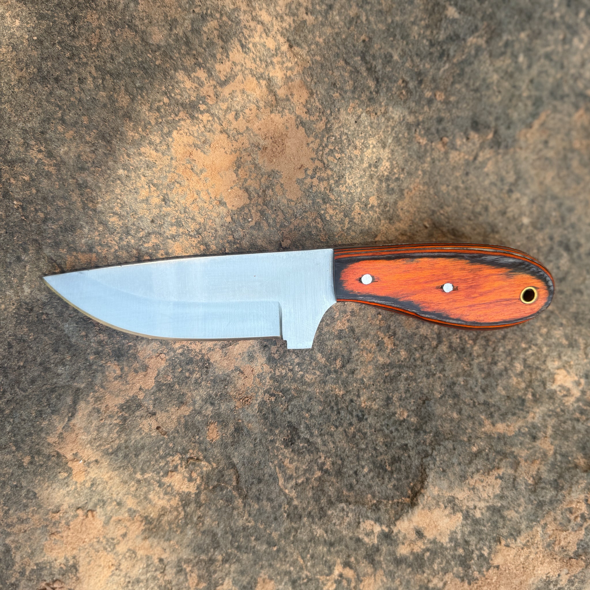 Timberline Hunter Fixed Blade Knife with Custom Leather Sheath – Blue ...